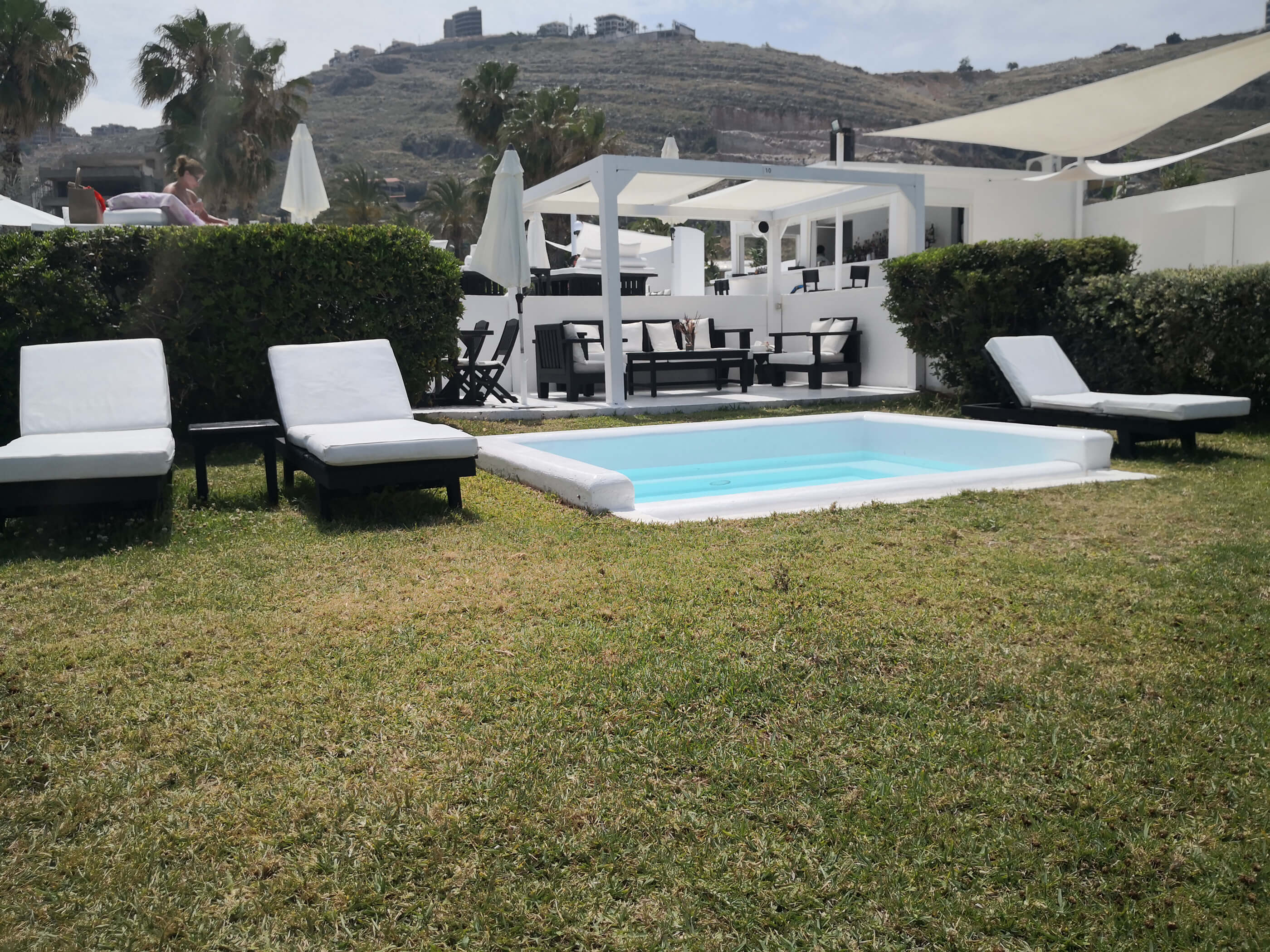 Orchid Beach Resort | Huts and Sunbeds in Jiyeh