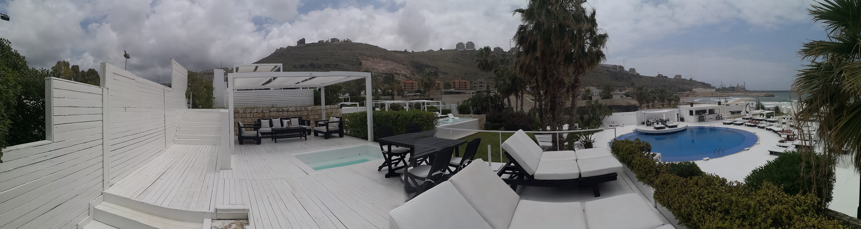 Orchid Beach Resort | Huts and Sunbeds in Jiyeh
