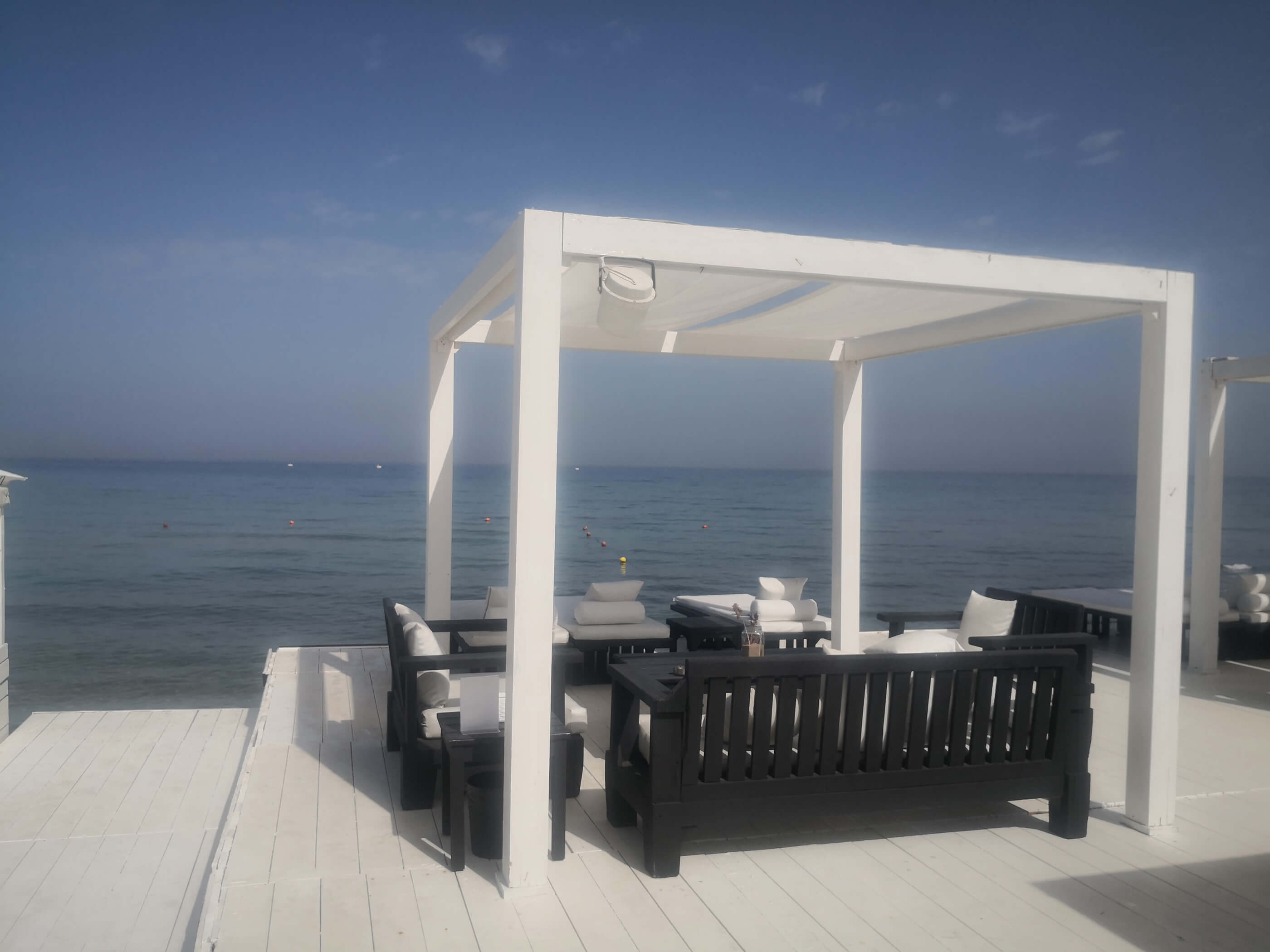 Orchid Beach Resort | Huts and Sunbeds in Jiyeh